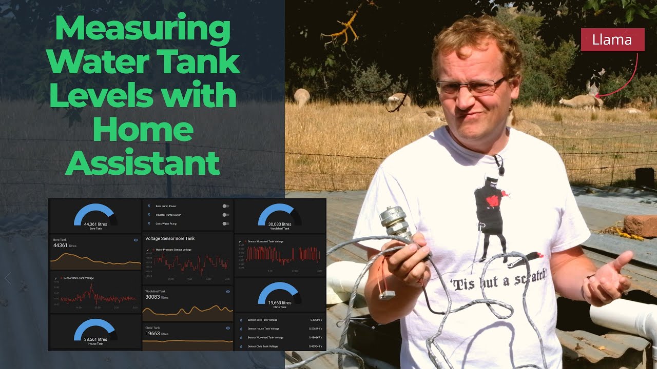 Measuring water tank levels with Home Assistant - YouTube