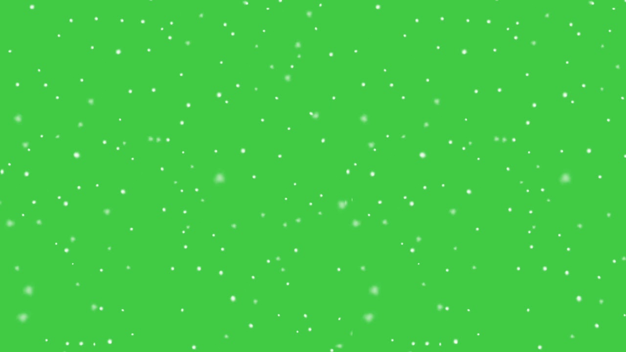 SNOW EFFECT GREEN SCREEN 2 - YouTube