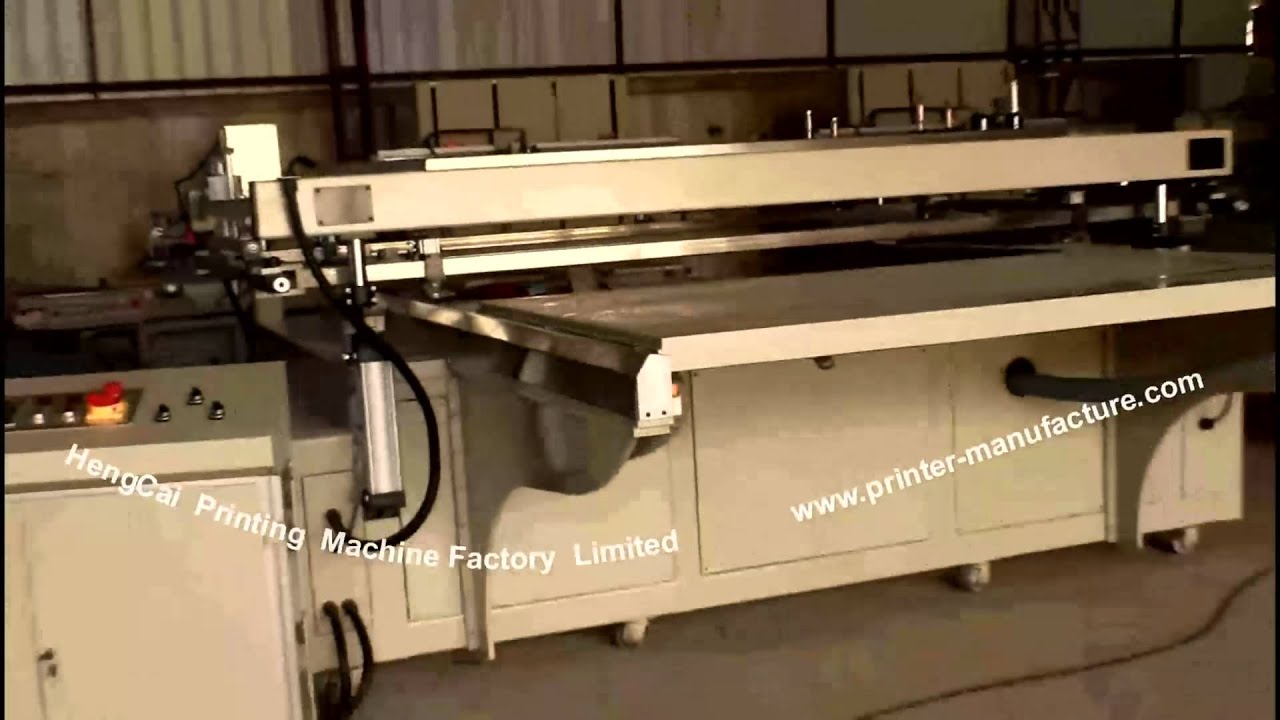 Large size Screen Printing Machine,Big Screen Printer - YouTube