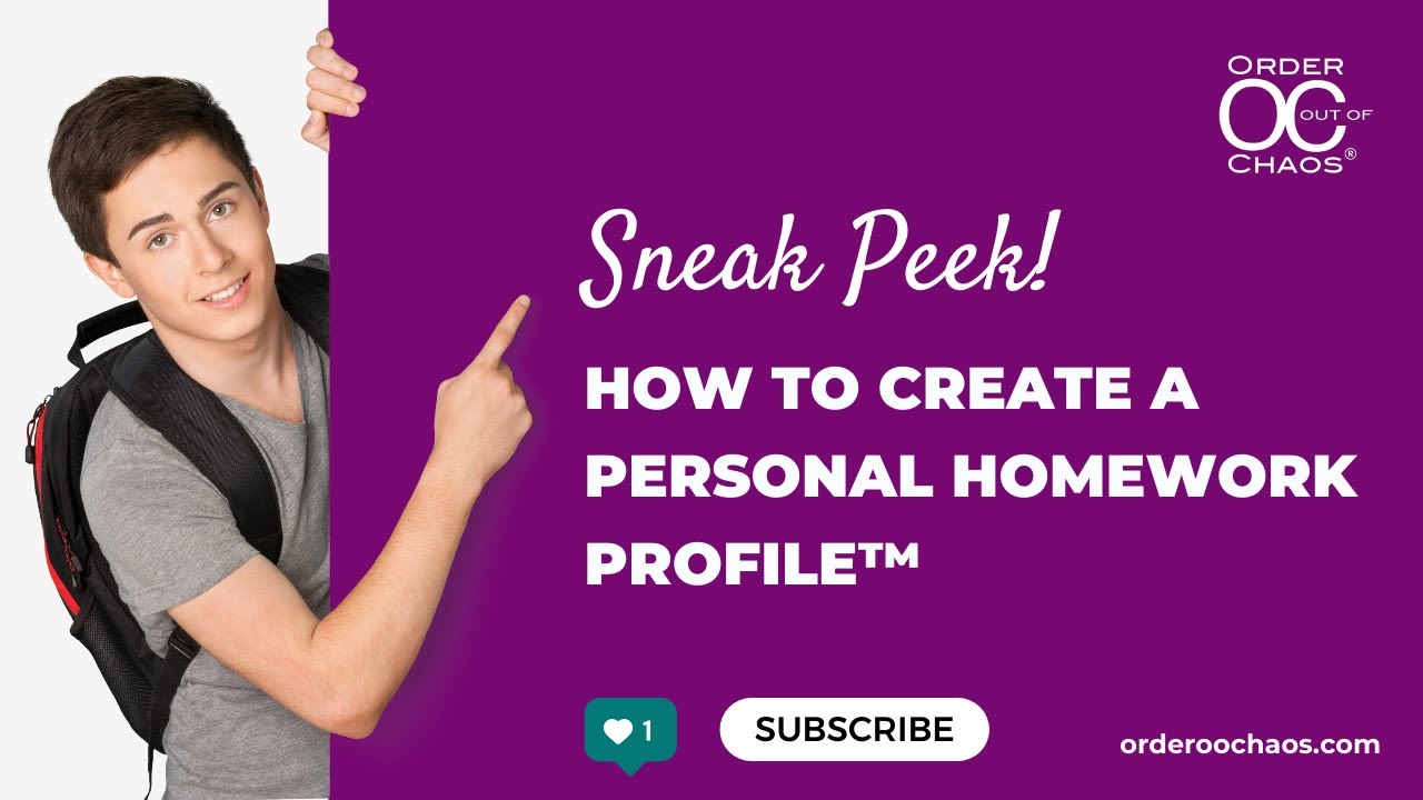 SNEAK PEEK: How to Create a Personal Homework Profile™ Tutorial - YouTube