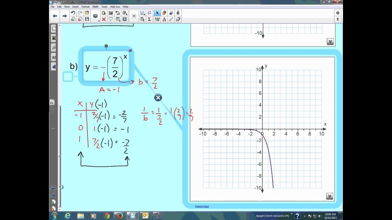Algebra 2: Section 7.1- Graph Exponential Growth Functions - YouTube