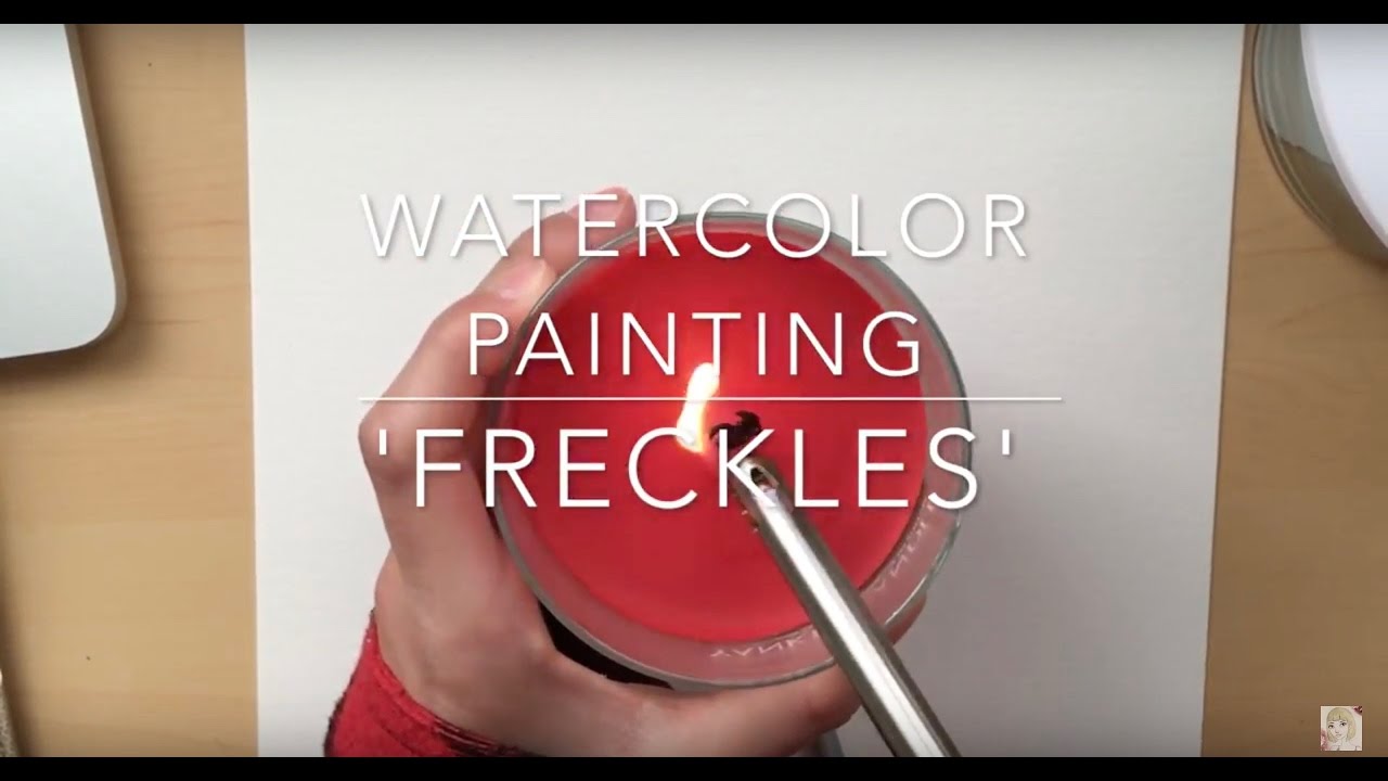Watercolor Painting 'Freckles' - YouTube