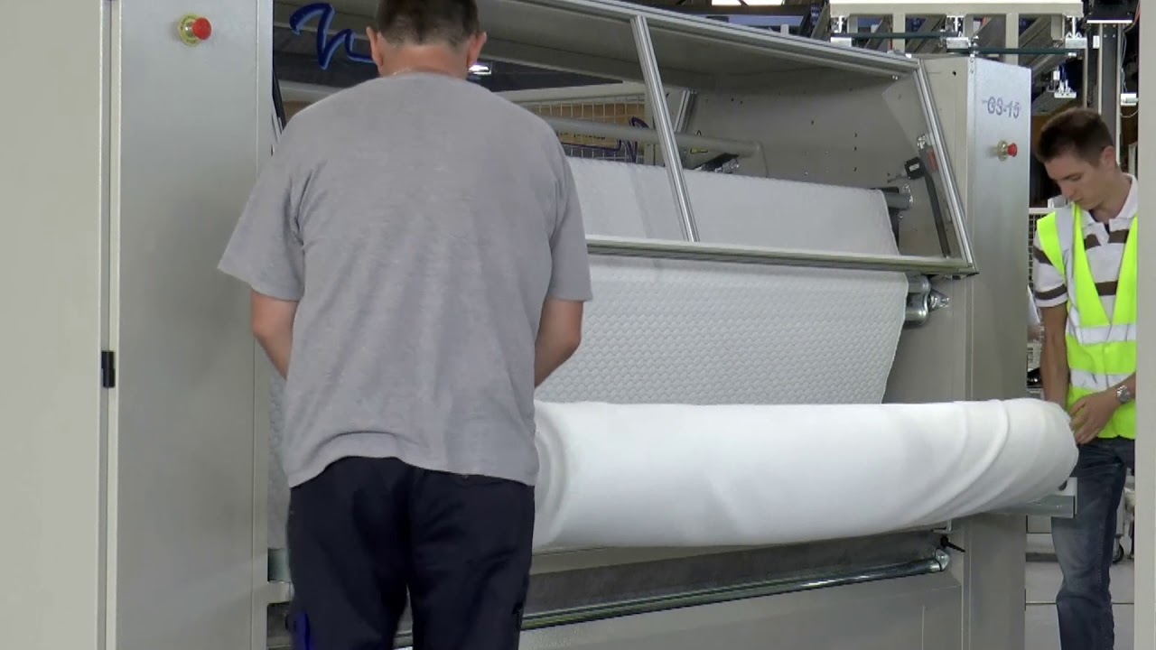 GS-15TX flat goods cutter - YouTube