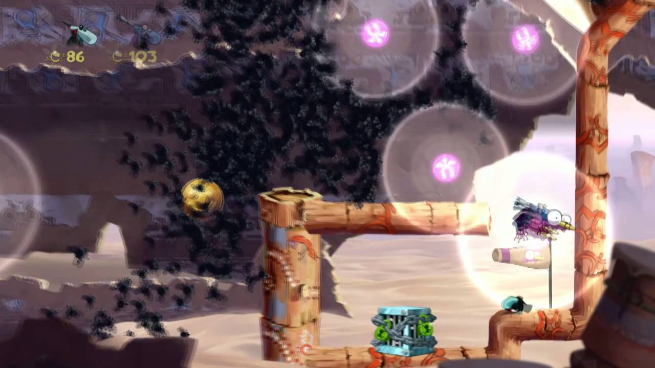 Rayman Origins Blind Playthrough Part 16 - Grumbling Grotto 1/3 - YouTube
