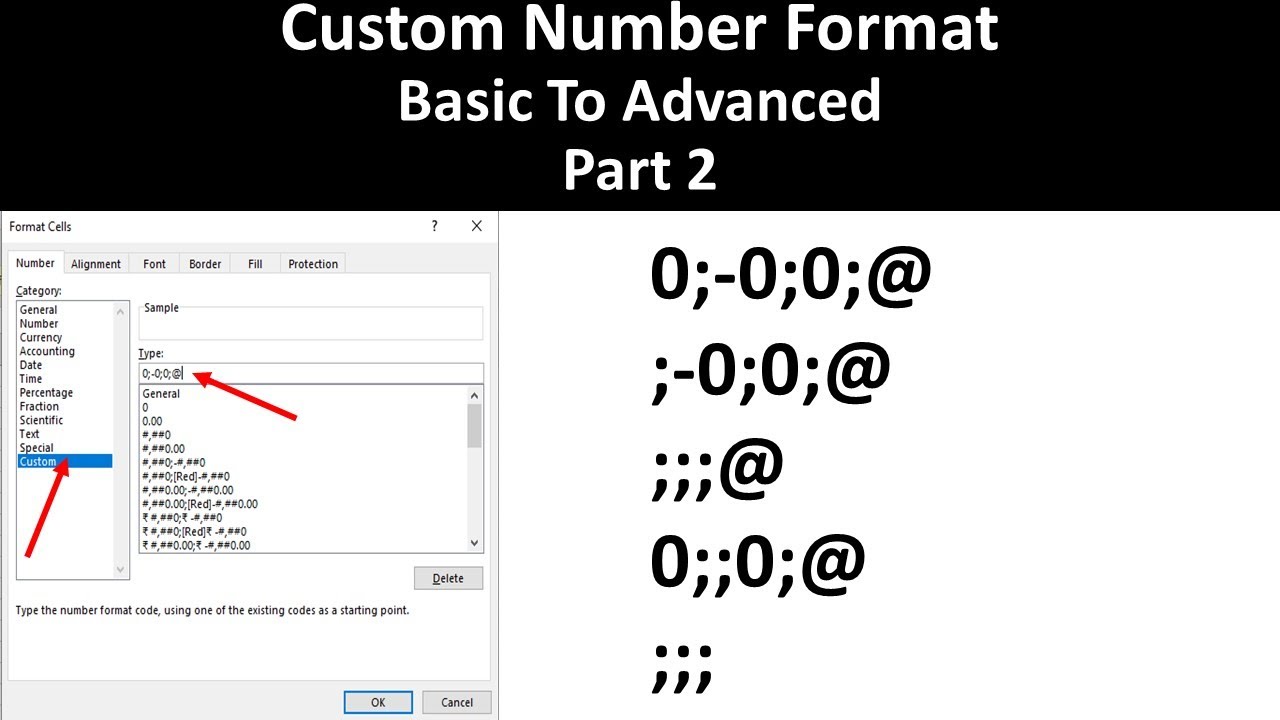 Custom Format In Excel YouTube Custom Format In Excel YouTube