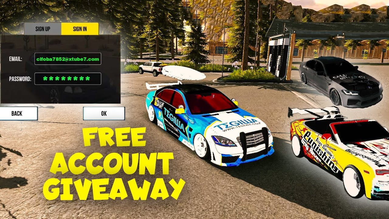 FREE ACCOUNT GIVEAWAY CAR #4 CAR 🚗 PARKING MULTIPLAYER - YouTube