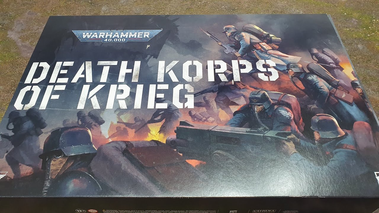 Unboxing Death Corp of Krieg army set, Warhammer 40k, Astra Militarum ...