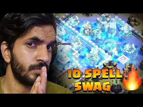 How to swag 10 spells in clash of clans | coc - YouTube