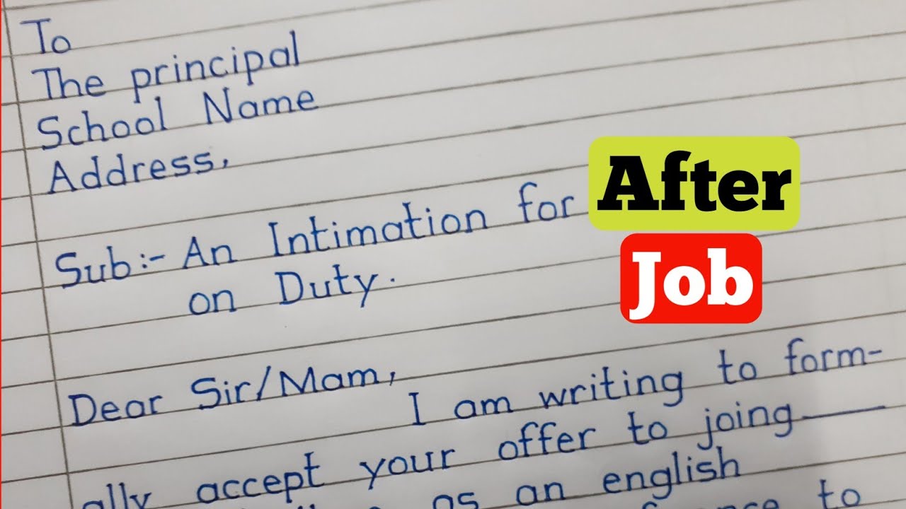 How to write a joining letter | joining letter for a new employee ...
