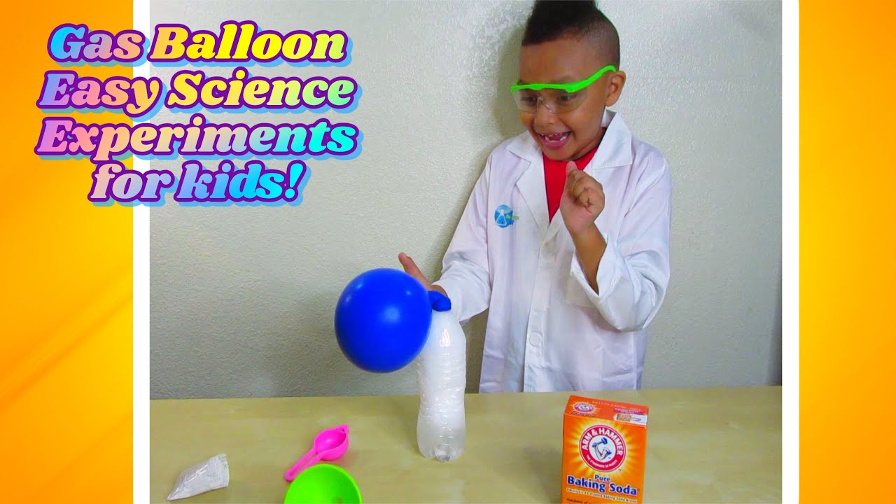 Gas Balloon Bottle science experiments easy DIY projects for kids ...