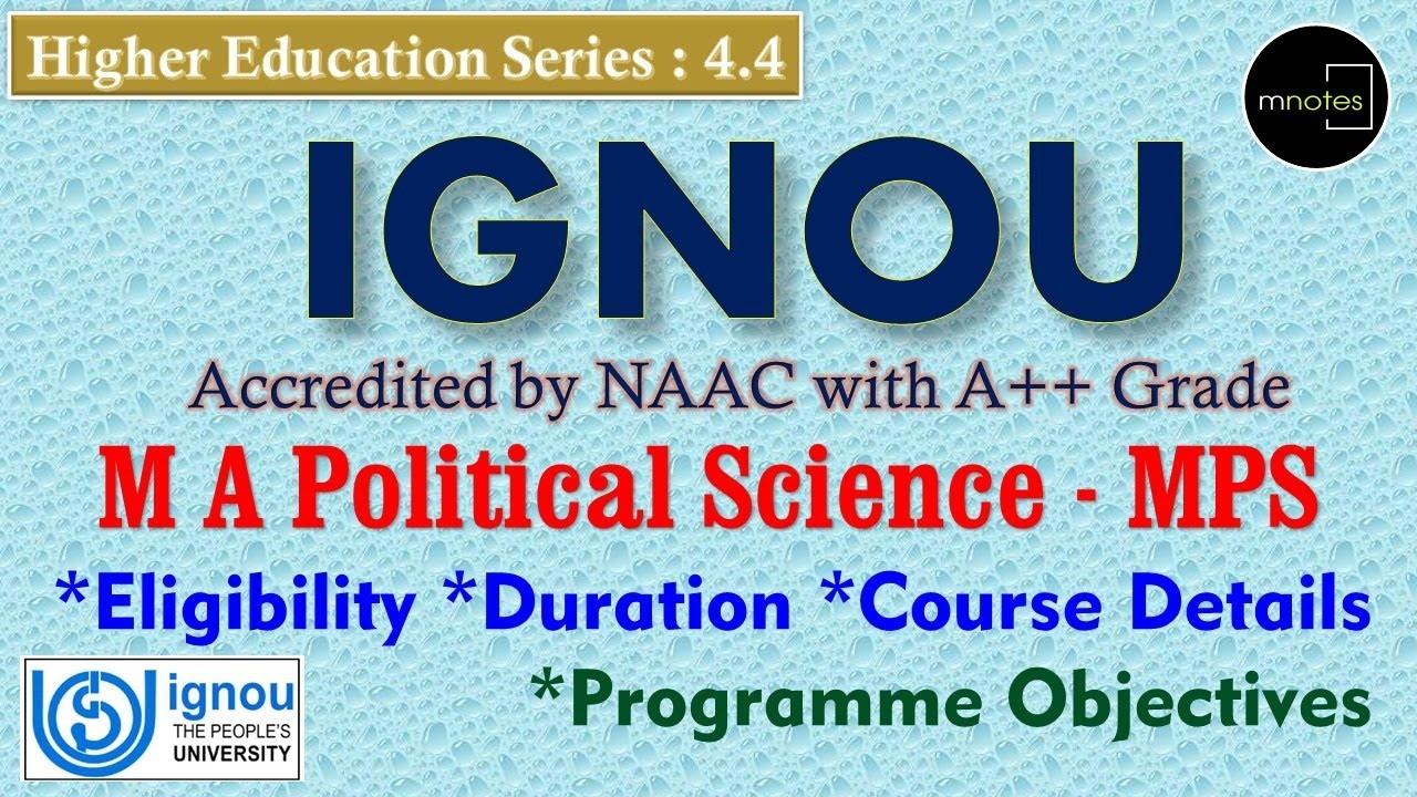 IGNOU P G Programme | MA Political Science | IGNOU in Malayalam | HELP ...