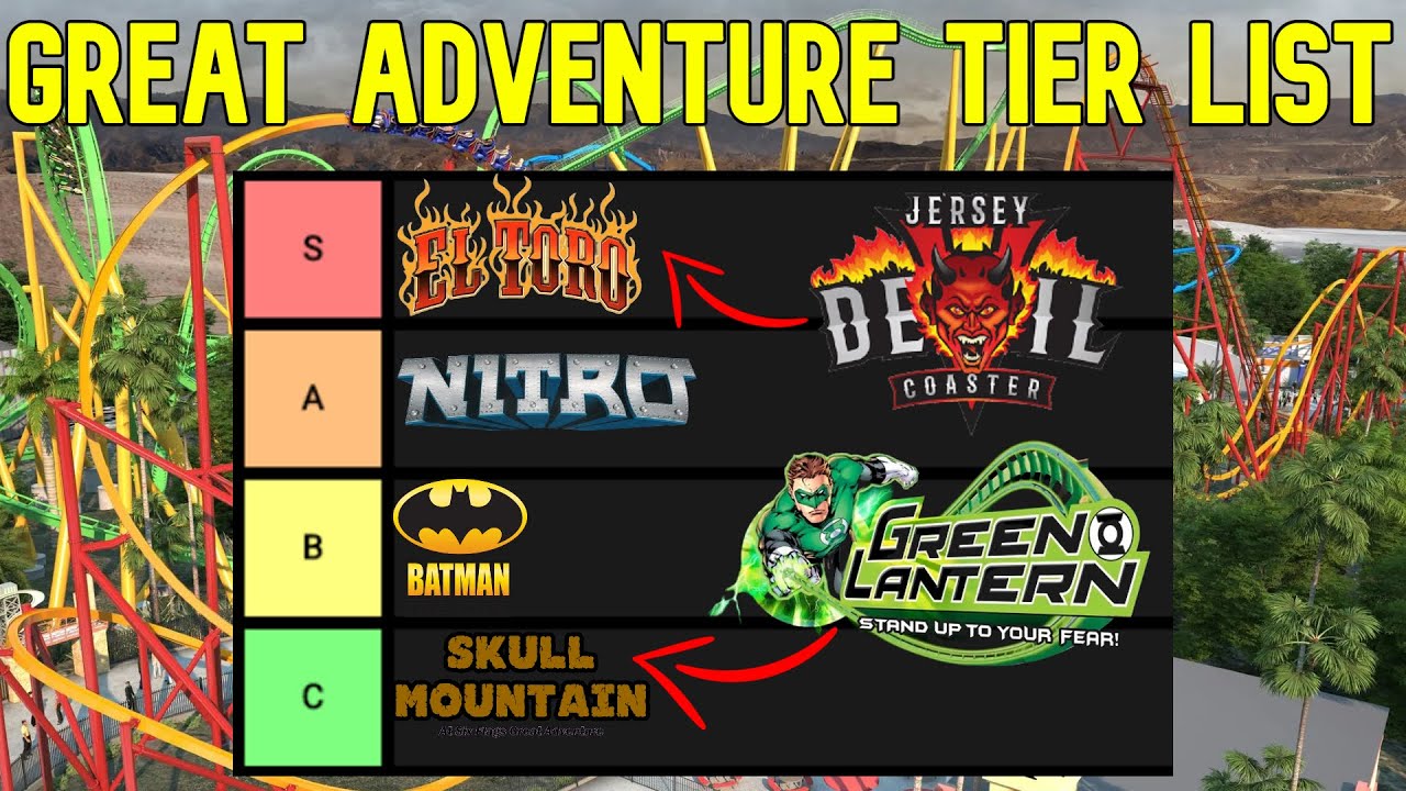 Six Flags Great Adventure Ride Tier List - YouTube