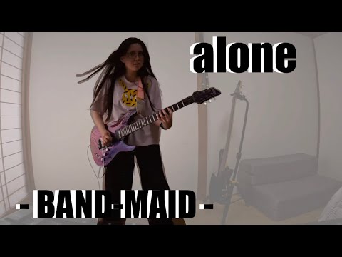 BAND-MAID - alone - guitar - cover #bandmaid - YouTube