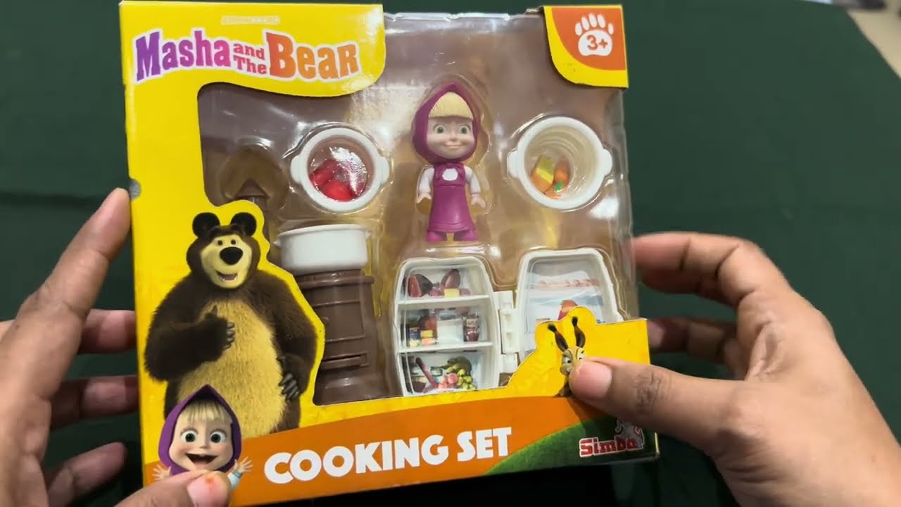 🎁 Unboxing Masha and the Bear Cooking Set 🍳 | Ultimate Kitchen Play Fun ...