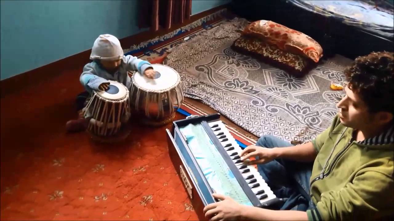 11 Months Kid Playing Tabala_Pawan Poudel & Bandana Mainali - YouTube