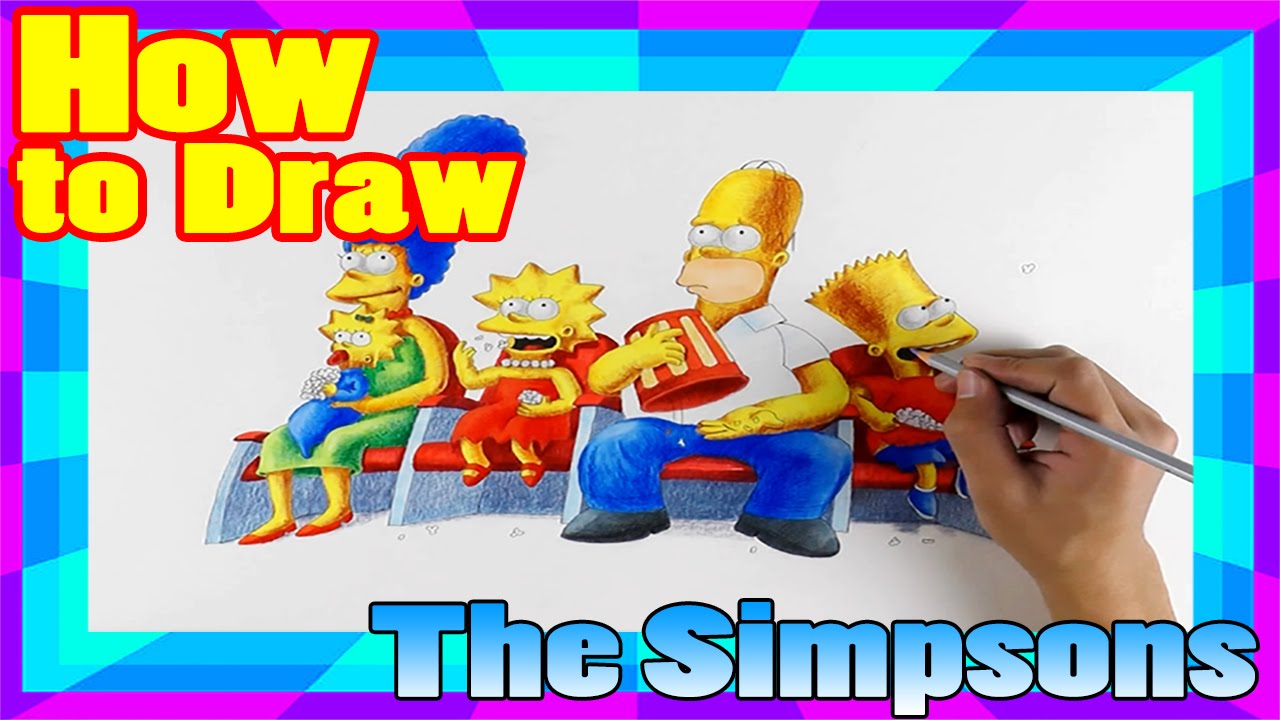 How to Draw: Homer Simpson Family cartoon animation |SunnyD| - YouTube