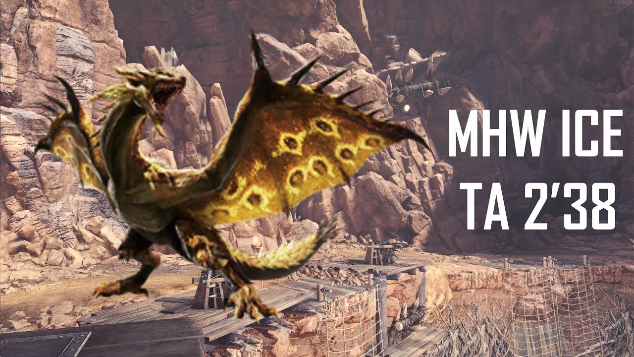 MHW ICE - Gold Rathian Solo (Gunlance) - 2'38 - YouTube