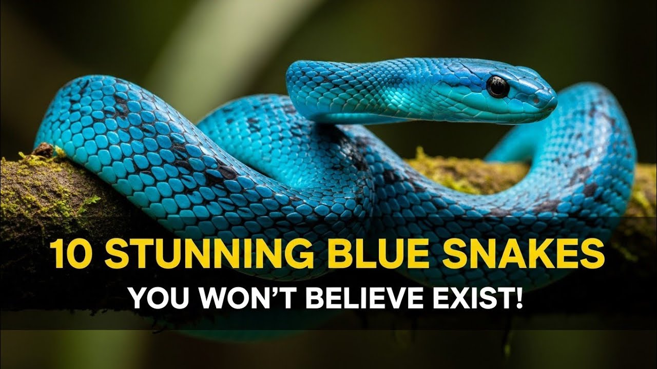 10 Stunning Blue Snakes You Won't Believe Exist! - YouTube