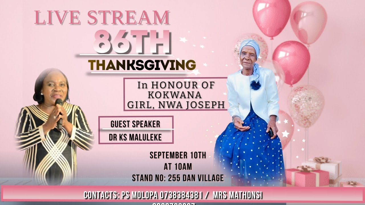 Dr. K.S Maluleke - Give Parents flowers whilst Alive - YouTube