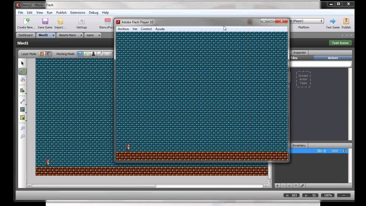 Engine Stencyl Pre #Lexgame - YouTube
