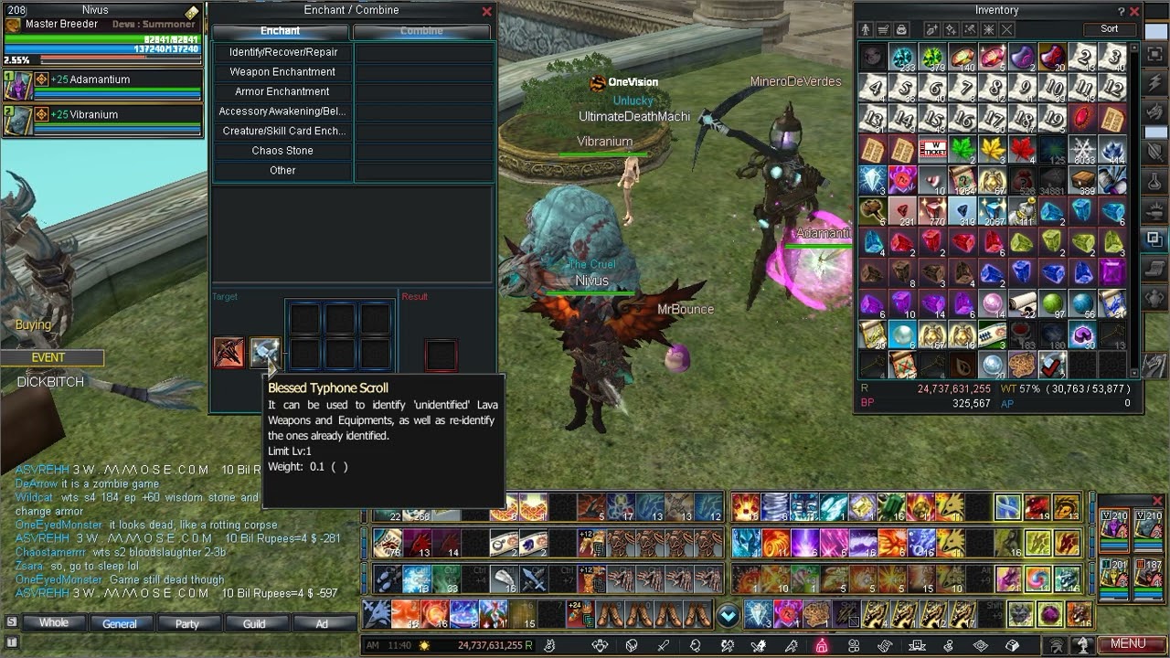 Rappelz - Lava Weapon (xbow upgrade CP) - YouTube