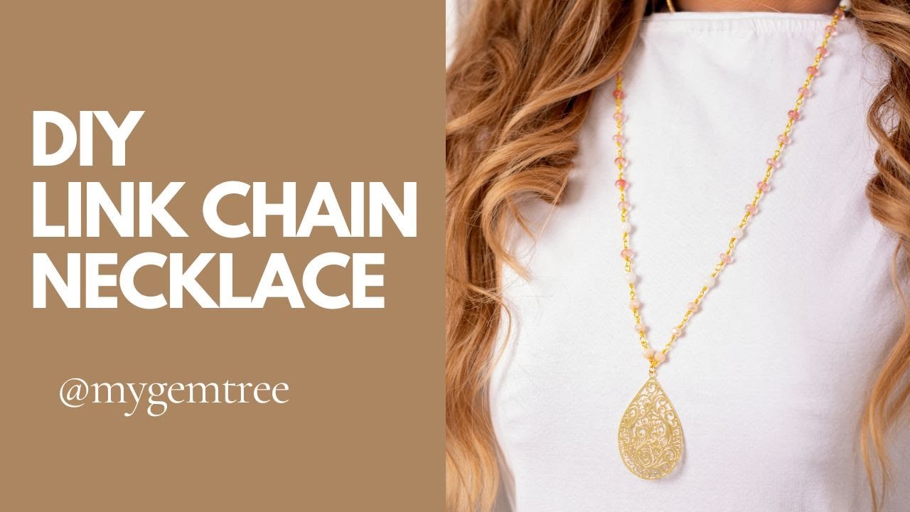How to make a link chain necklace in Minutes with wrapped wire loops ...