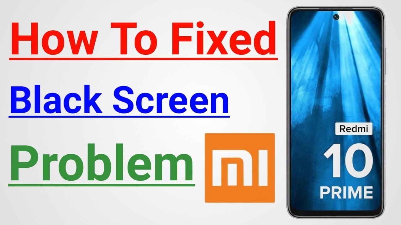how to fix redmi 10 prime black screen problem | redmi 10 prime switch ...