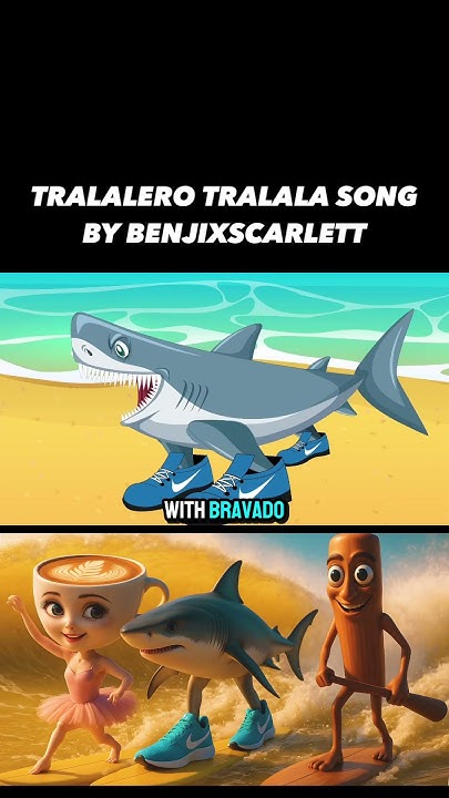 Tralalero Tralala Song 🎶 (Italian Brainrot Song Shark In Nikes Shoes) - YouTube