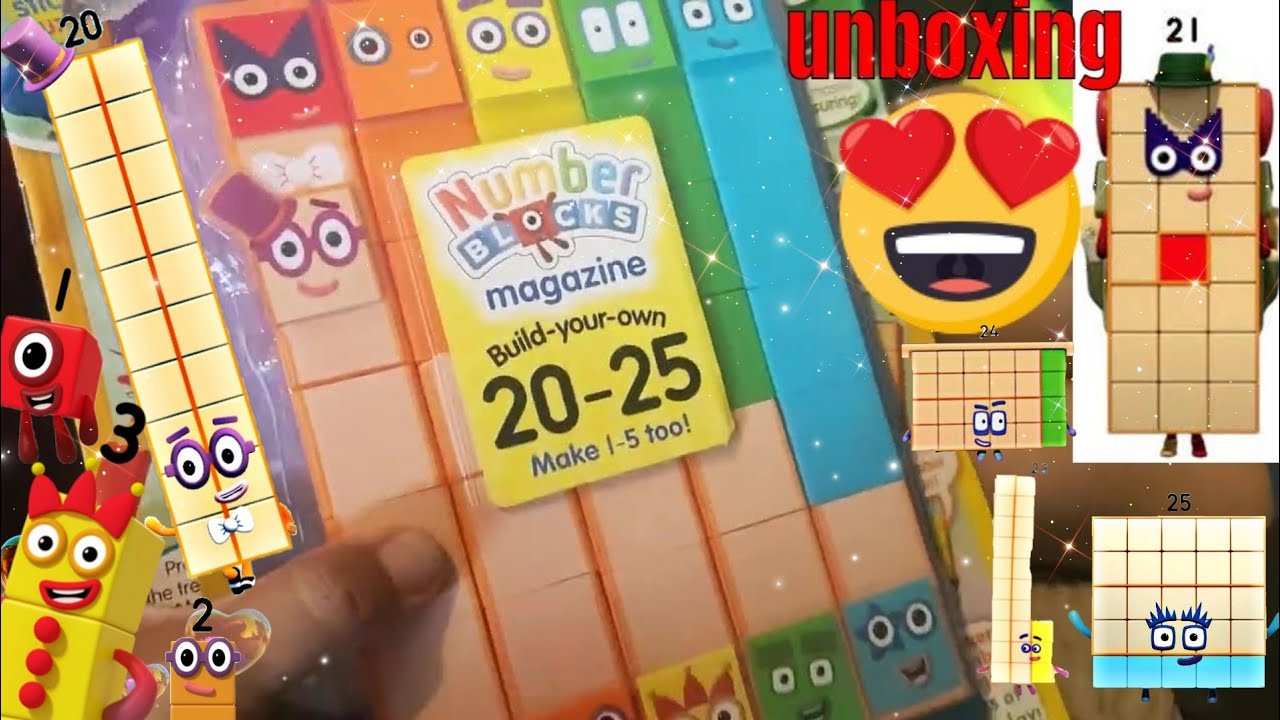 number blocks magazine 20 -25 CBEEBIES SPECIALS part 1 unboxing and ...