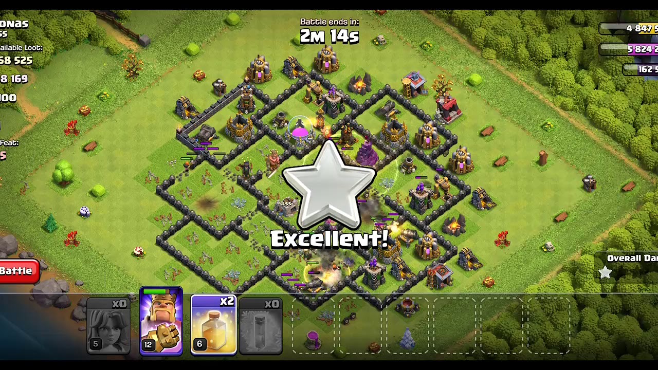 #COC #CLASHOFCLAN #VALKYRIE Clash Of Clan war using 30 Valkyrie level 5 ...