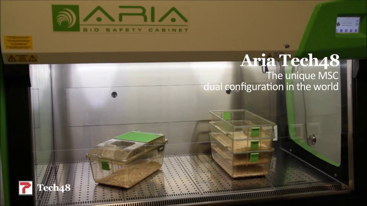 Tecniplast TECH48 BIOSAFETY CABINET - YouTube