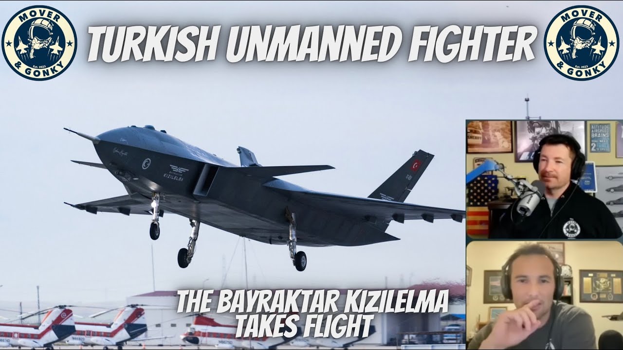 Turkish Unmanned Fighter - First Flight - YouTube