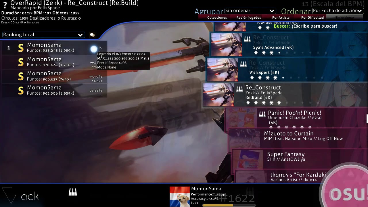 Zekk || Re_construct [Re:Build] 983k 99% - YouTube