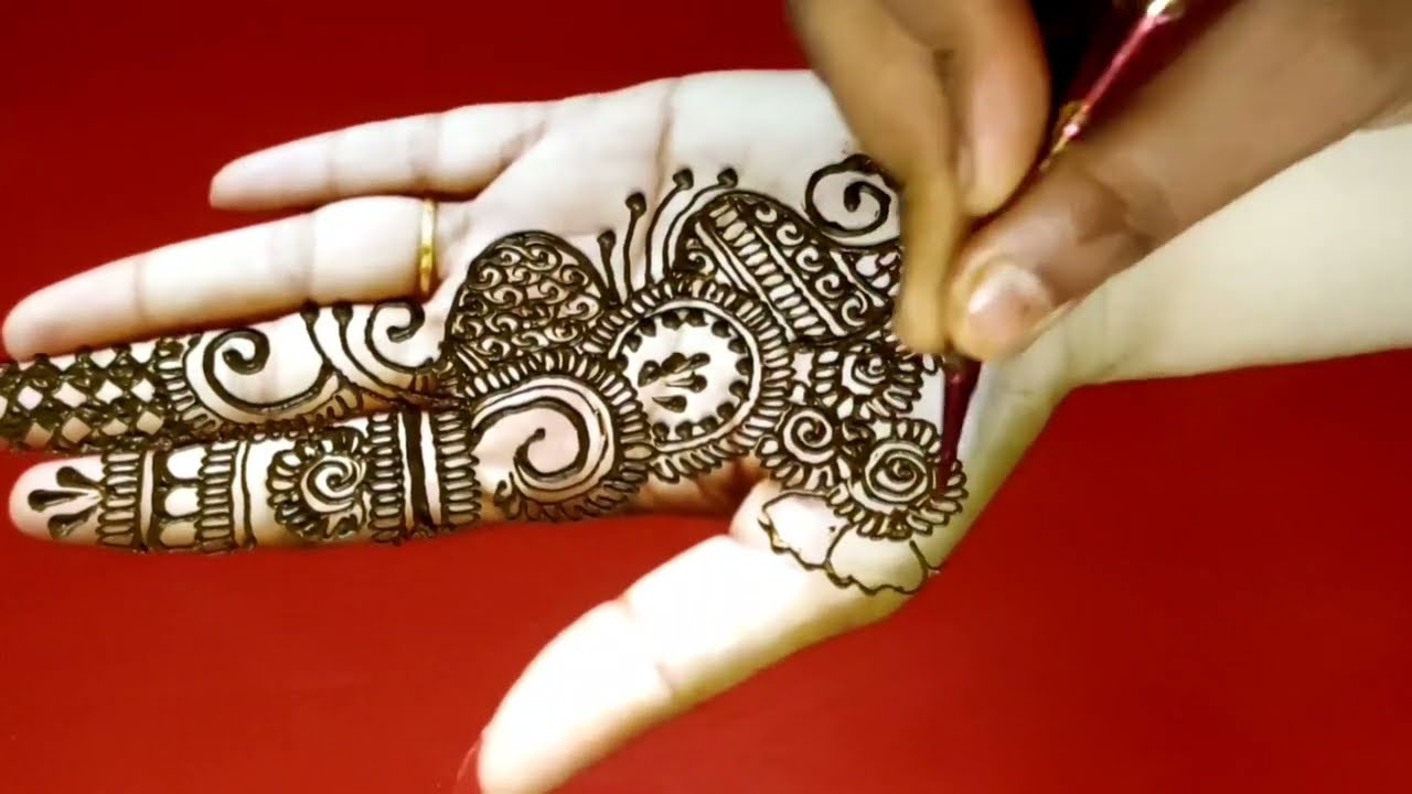 easy and simple mehndi designll heena mehndi designll @Mehndi Corner ...