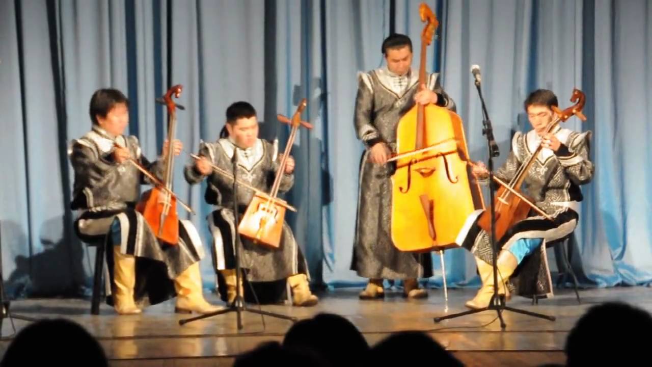 Mongolian Horse-Headed Fiddle Quartet - YouTube
