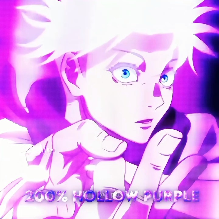 Gojo's 200% Hollow Purple 🤌🟣 || Gojo Hollow Purple Edit☠️ #gojo #sukuna ...