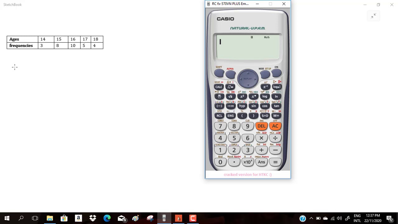 statistics grade 10 calculator - YouTube