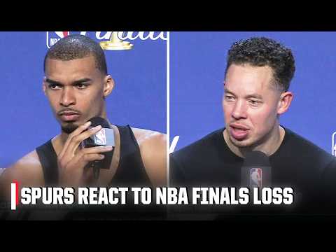 Wemby and Mitch Johnson react to Spurs losing NBA Finals to Knicks in Game 5 | NBA on ESPN