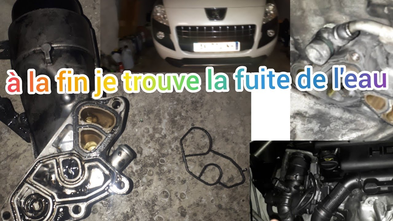 fuite de l'eau Peugeot 3008 1.6 hdi نقص الماء من المحرك إليكم السبب ...