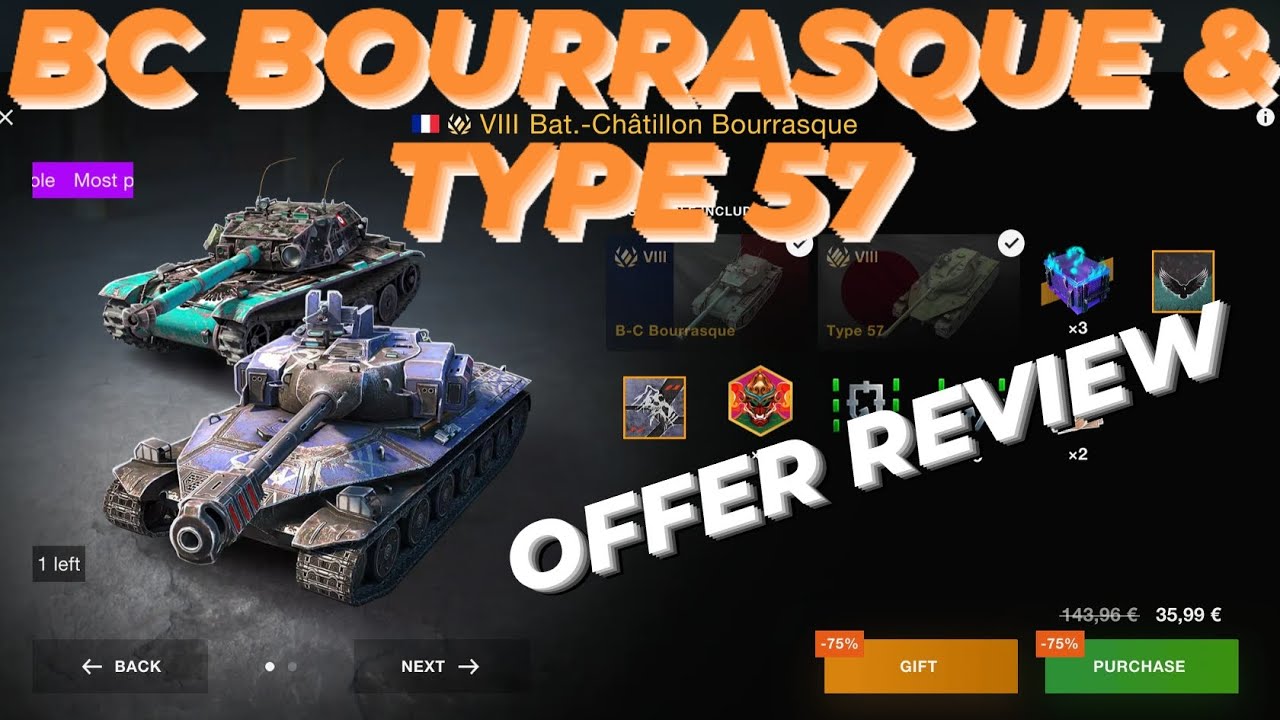 B-C Bourrasque & Type 57 | Offer Review | Worth it? 🤔 WOTB ⚡ WOTBLITZ - YouTube