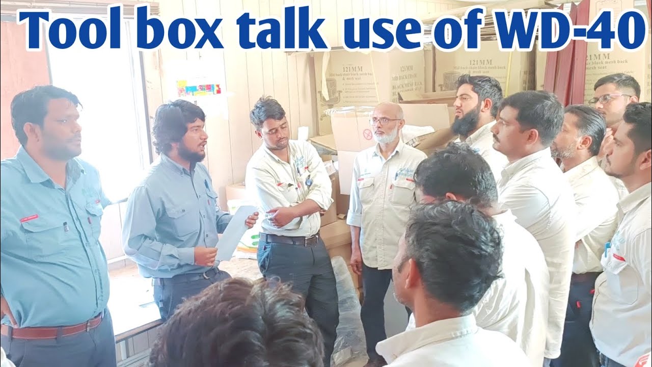 tool box talk meeting ! safety morning meeting ! morning TBT at site ...