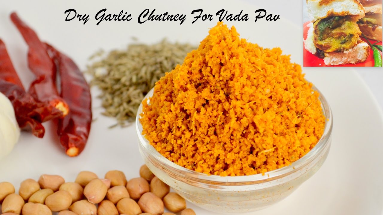 Dry Red Garlic Chutney-Lasun Chutney Garlic Garlic Chutney for Vada Pav ...