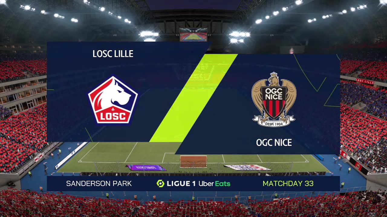 ⚽ Lille vs Nice ⚽ | Ligue 1 (01/05/2021) | Fifa 21 - YouTube
