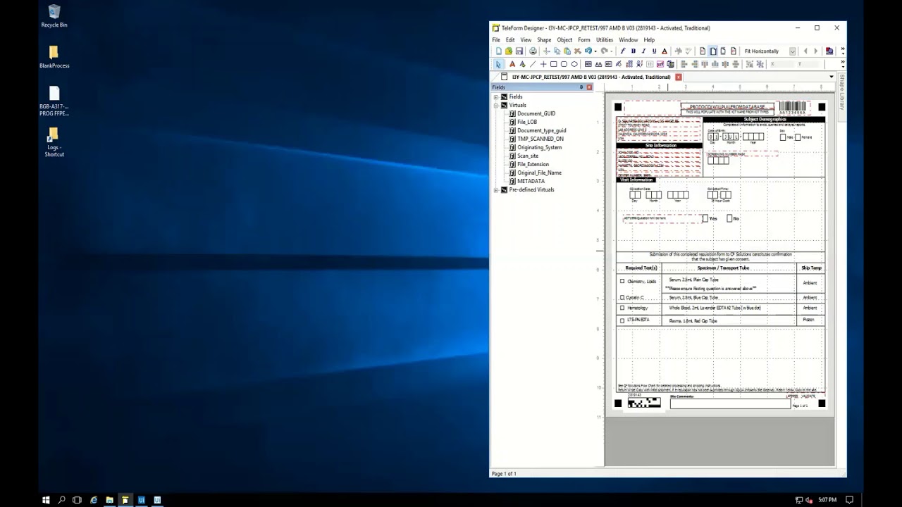RPA Demo Modifying Form Templates - YouTube