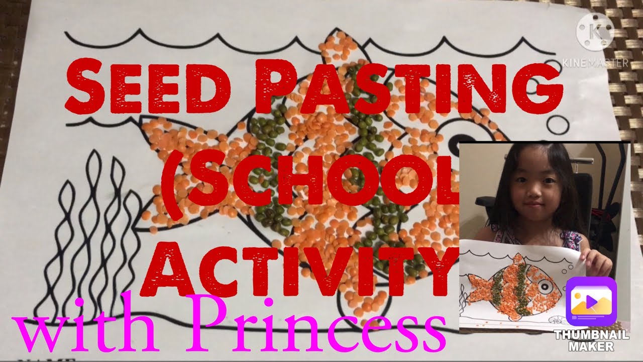 Seed Pasting (School Activity) - YouTube