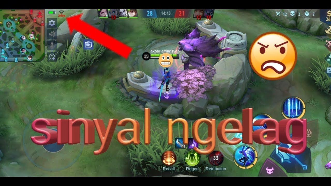 Gara gara sinyal ngelag hampir kalah - YouTube