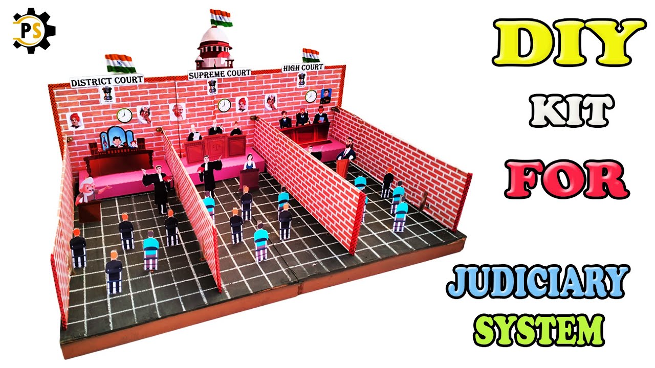 DIY KIT FOR JUDICIARY SYSTEM || B.ED TEACHING AIDS || CLASS 8TH CIVICS ...