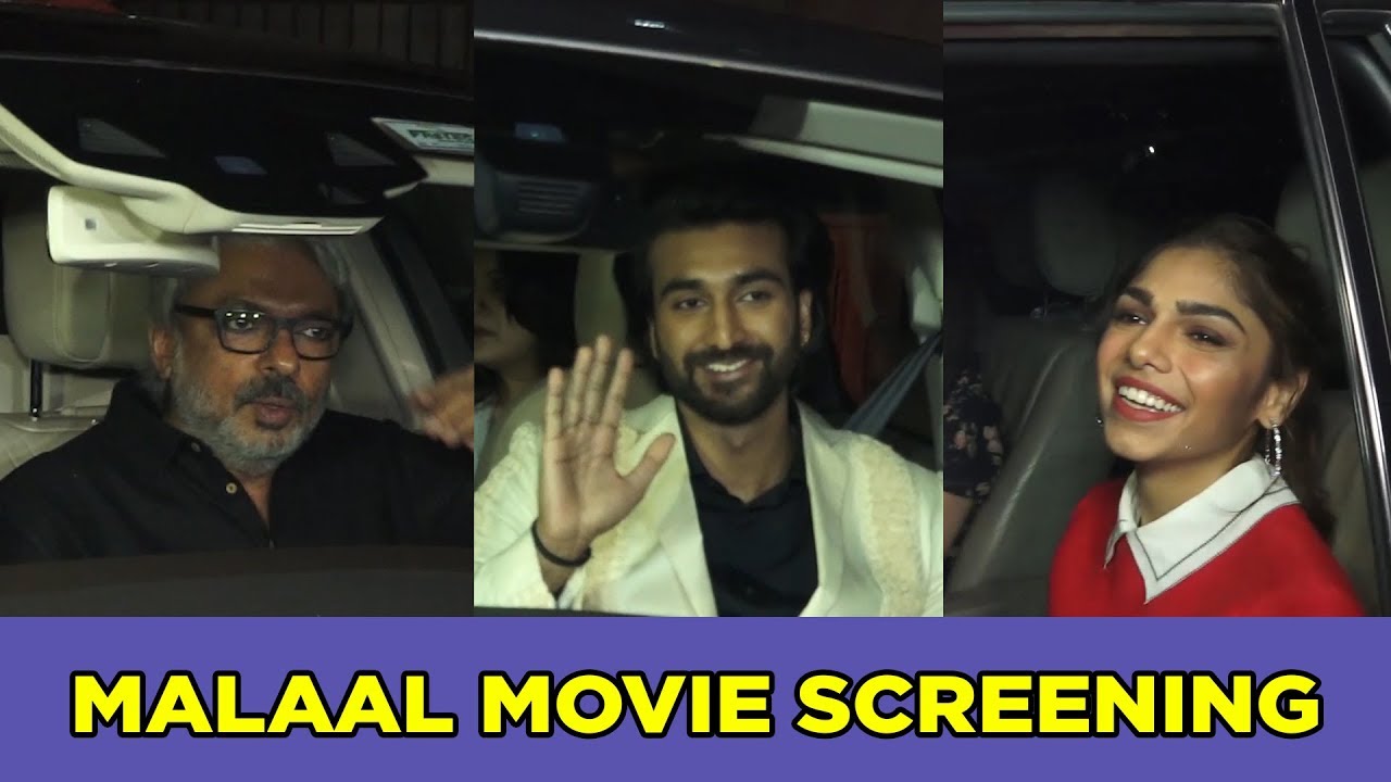 Malaal movie screening | Sanjay Leela Bhansali, Meezaan Jafri, Sharmin Segal | CineBlitz - YouTube