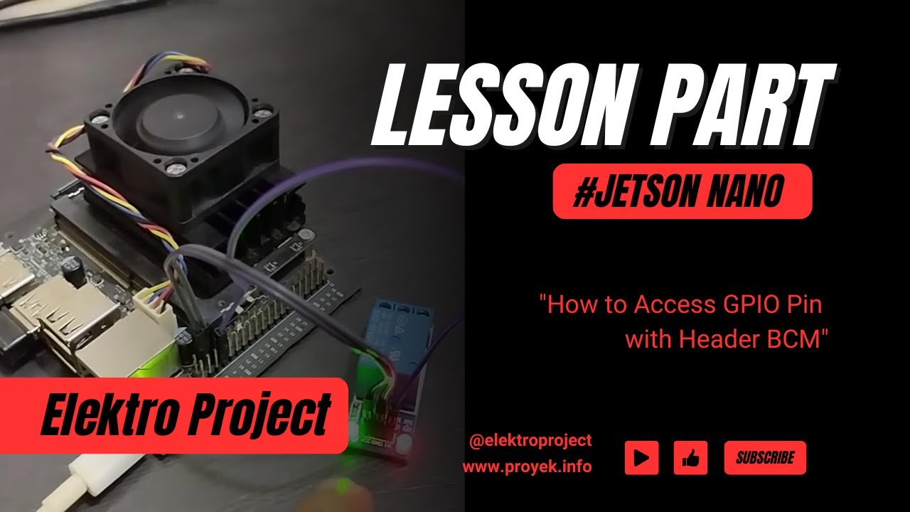 AI Jetson Nano Lesson 14: Tutorial Akses GPIO pin Header BCM - YouTube