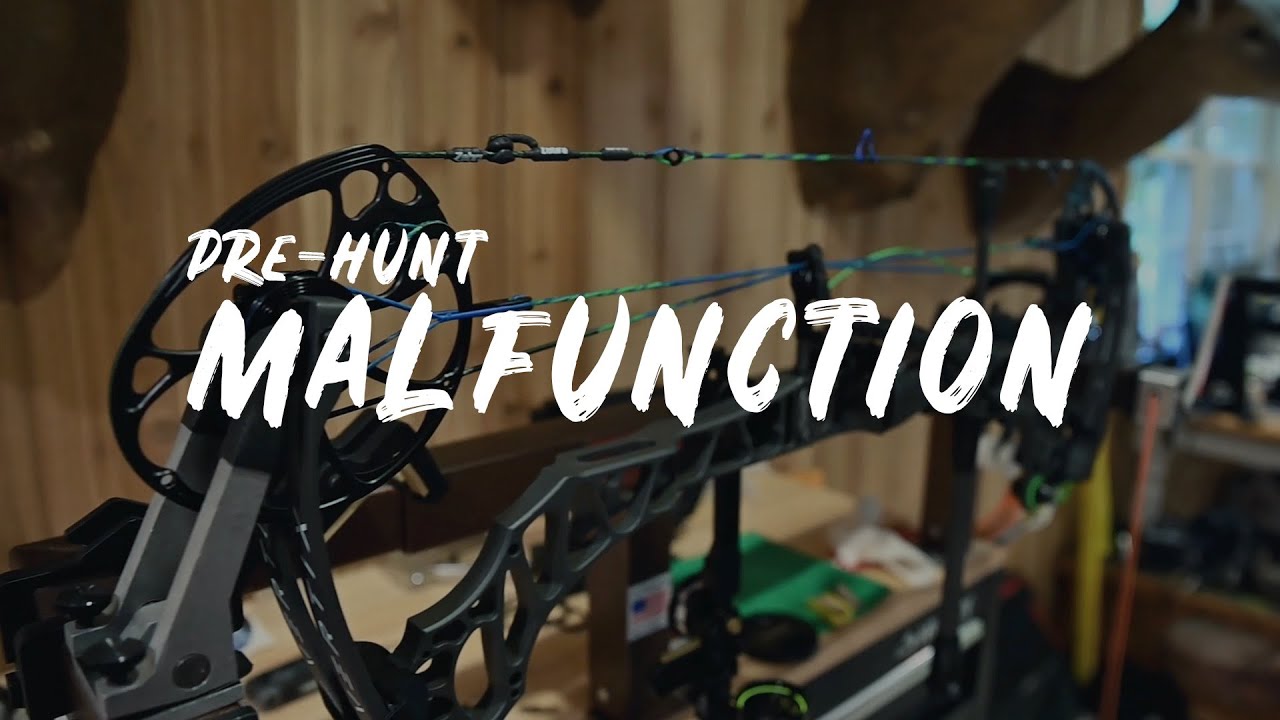 Bow failure minutes before a hunt!! - YouTube